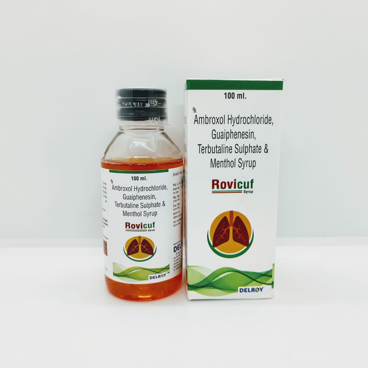 Rovicuf Syrup | Ambroxol, Terbutaline, Guaiphenesin & Menthol