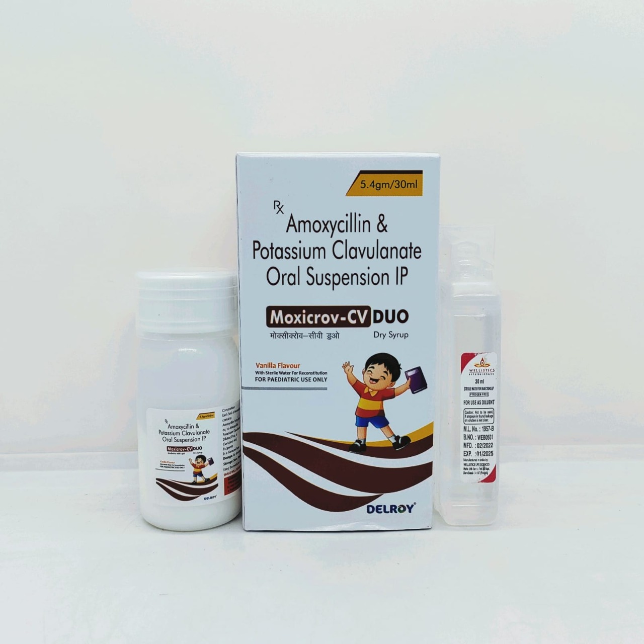 Moxicrov-CV Duo Dry Syrup | Amoxycillin 400mg + Clav 57mg