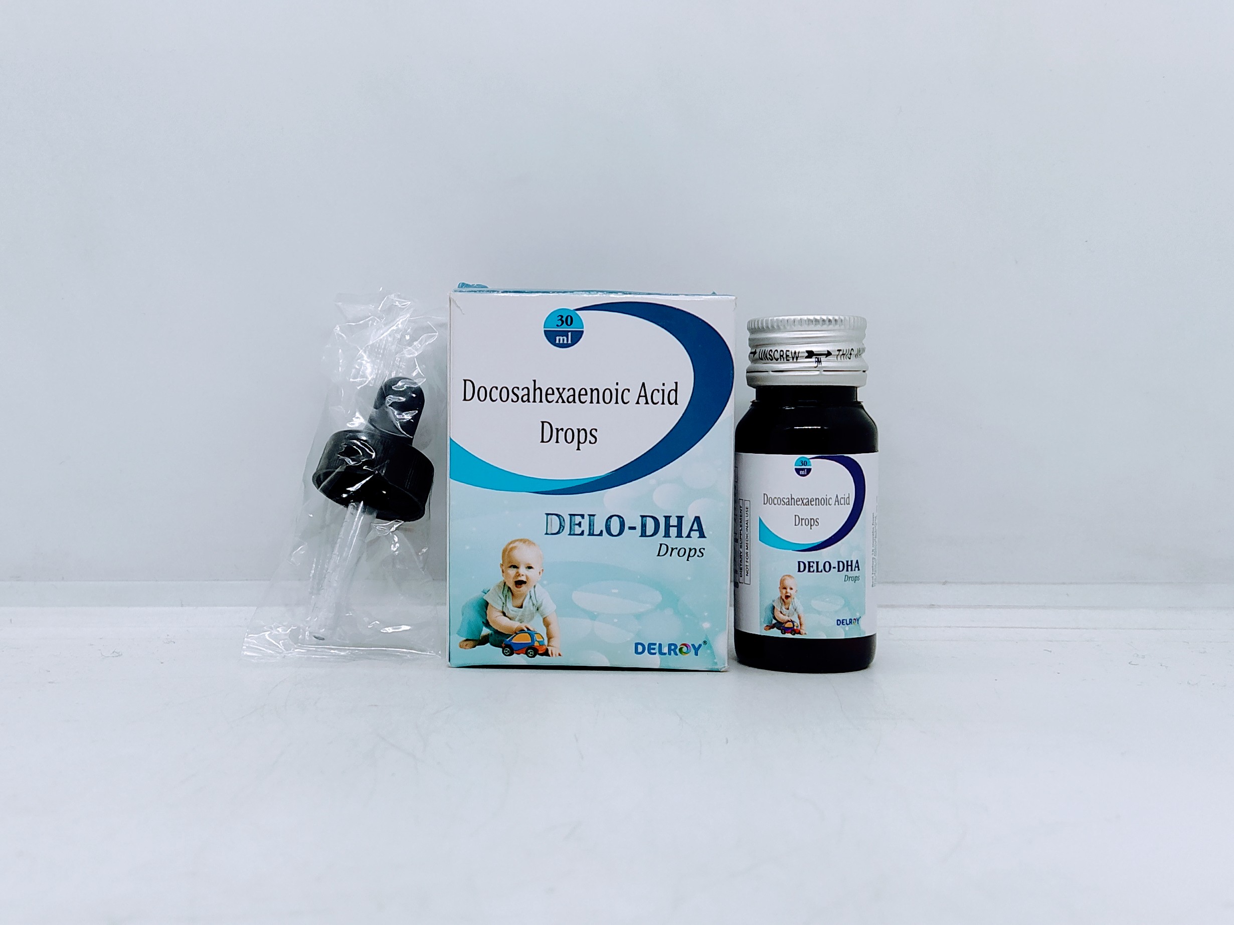 Delo-DHA Drops | DHA 100mg/ml for Brain & Vision Support