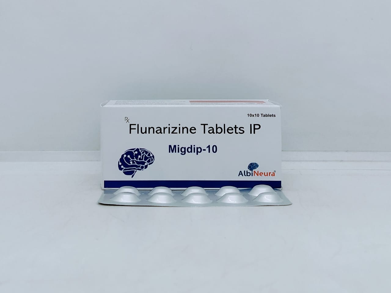 Migdip-10 Tablet | Flunarizine 10mg for Migraine & Vertigo