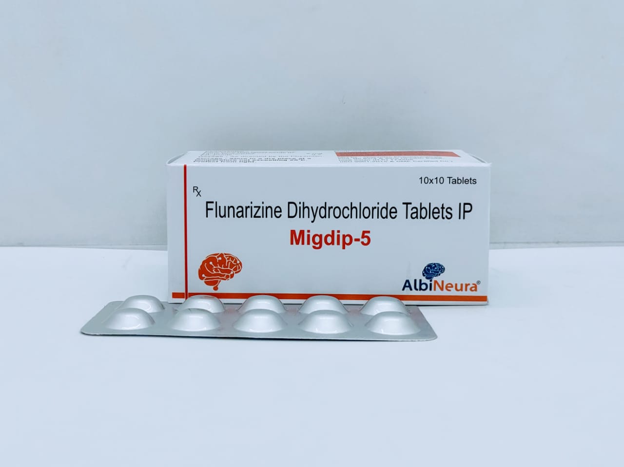 Migdip-5 Tablet | Flunarizine 5mg for Migraine Relief