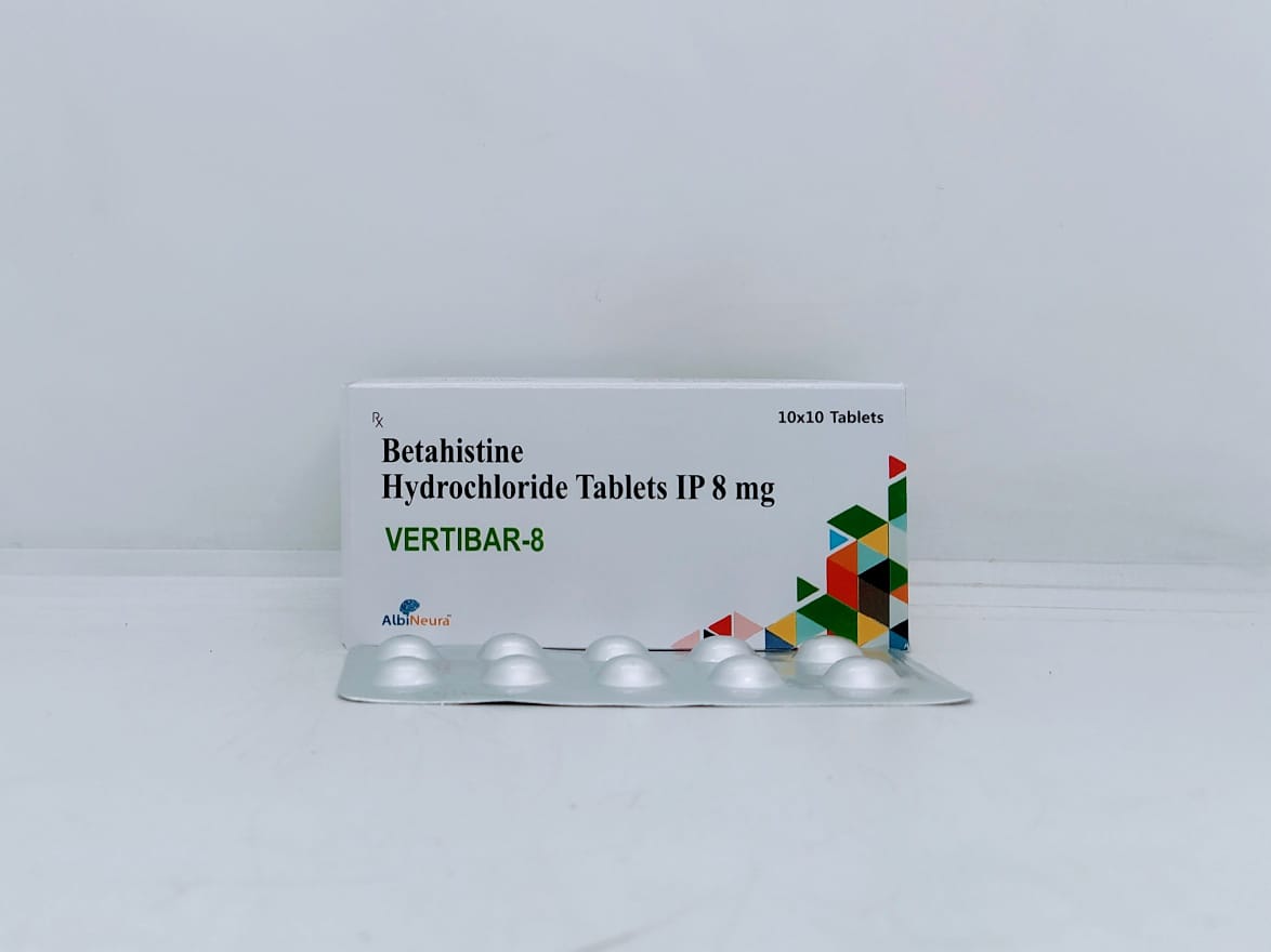 Vertibar-8 Tablet | Betahistine 8mg for Vertigo Relief
